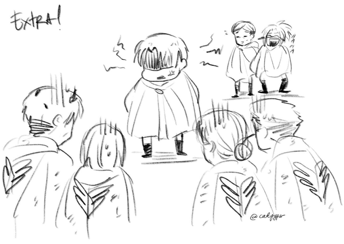 Catyyps ||Commission OPEN|| on Twitter: "Levi's squad #snk #aot #shengki #ShingekiNoKyojin # ...