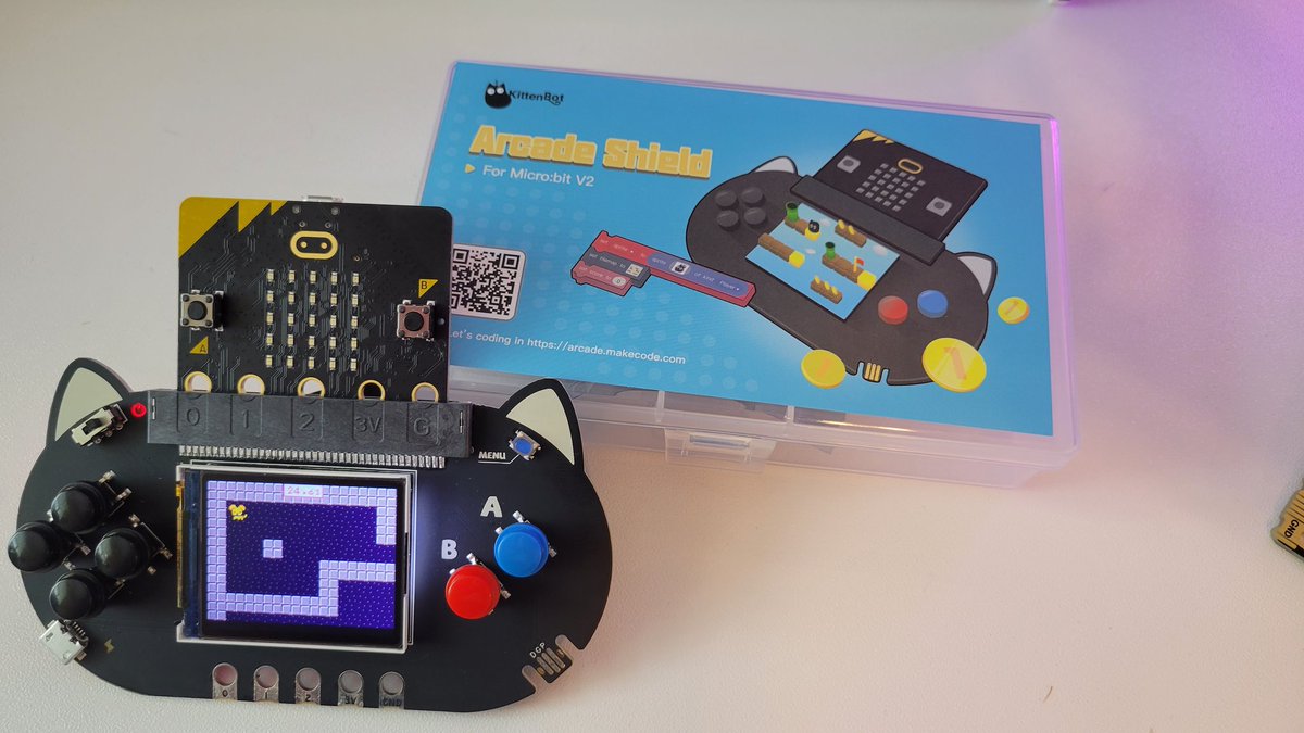Micro:bit V2 MakeCode Arcade Shield Ready With Battery And TFT Color ...