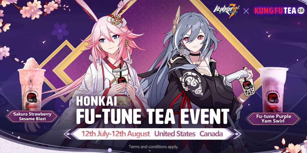Honkai Impact 3rd on Twitter: "[Honkai Impact 3rd × Kung Fu Tea] Collab Start！ Greetings ...