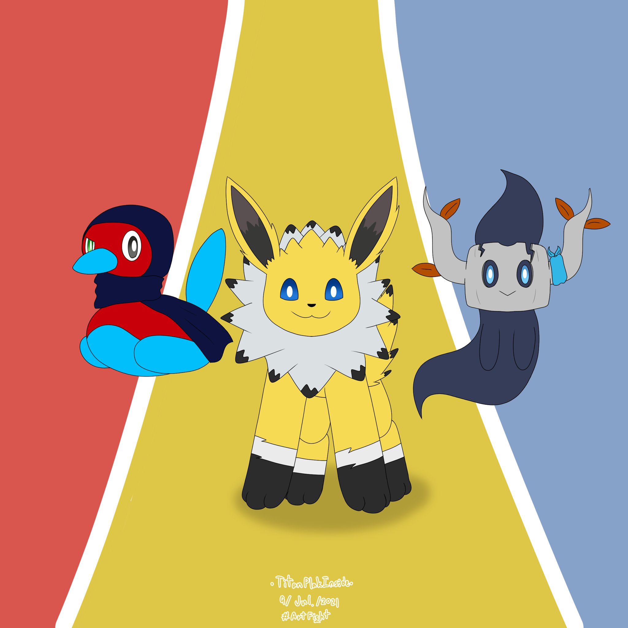 Umbreon And Jolteon Fighting