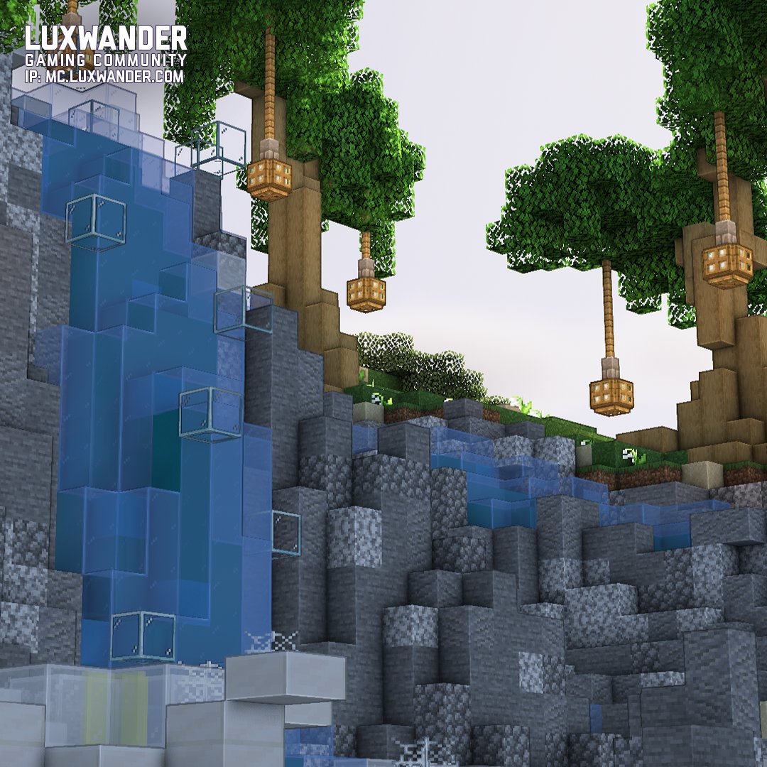 Waterfall Minecraft Build