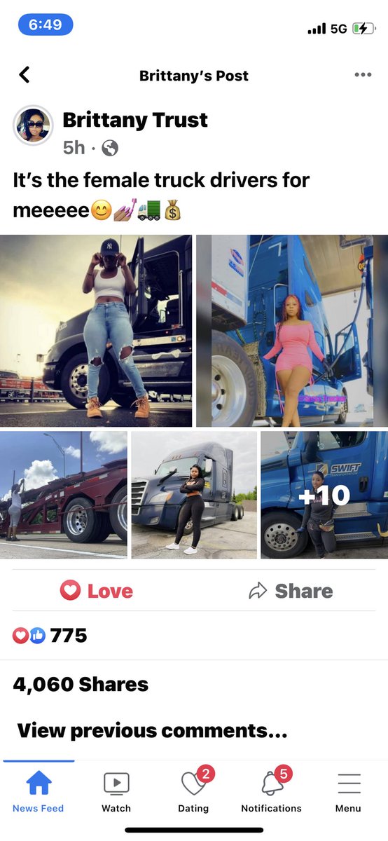 Truckers View Of Women In Cars