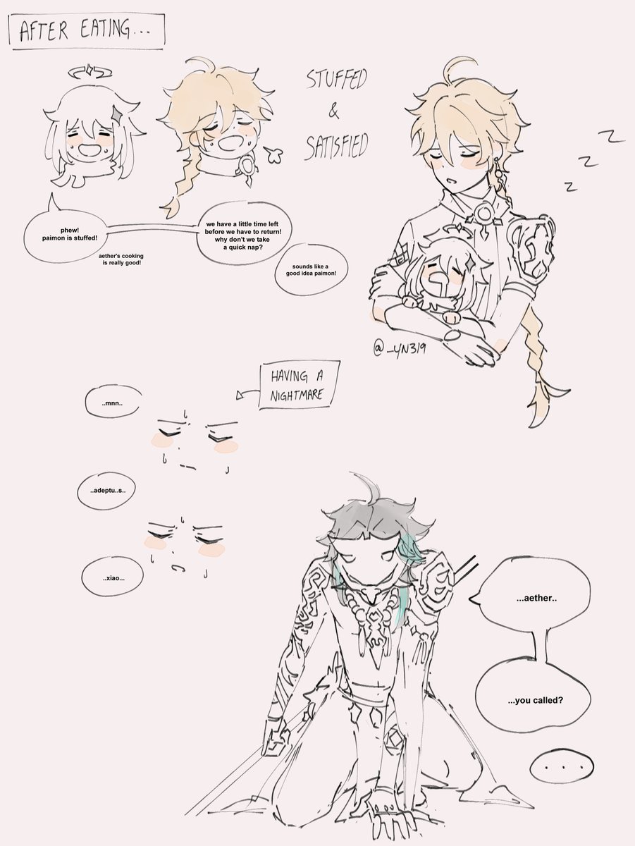 「you are my light #GenshinImpact #原神 #xiao #aether #XiaoAet」RIIKYUNの漫画