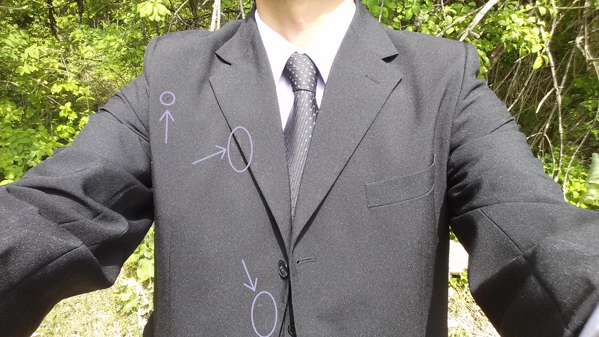 Polyester Suit Jacket