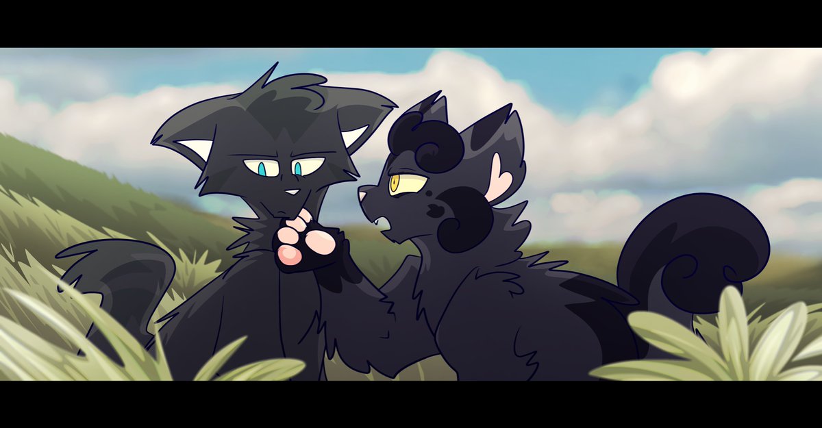 Warrior Cats Crowfeather And Nightcloud