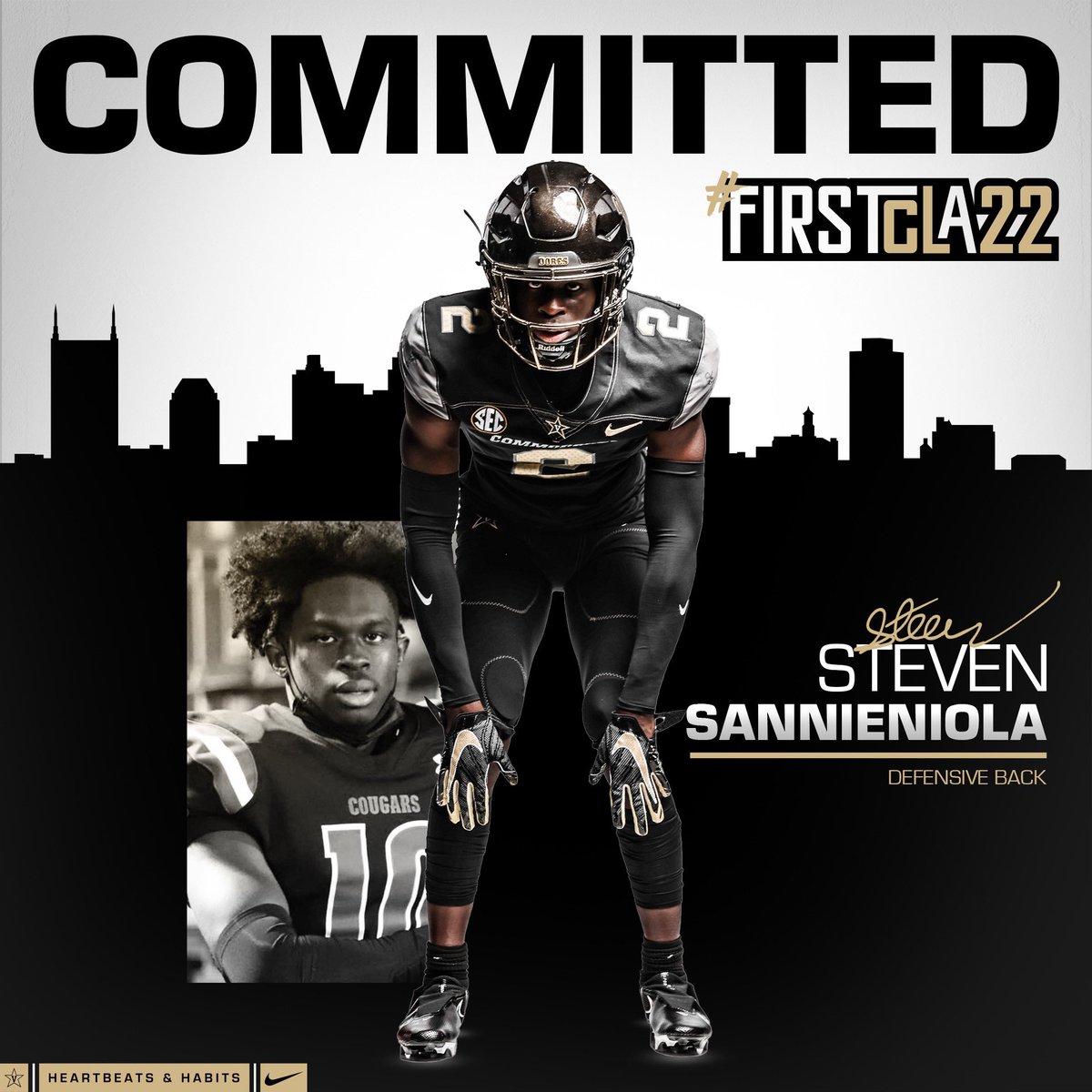 2022 3* S Steven Sannieniola commits to Vanderbilt : r/CFB