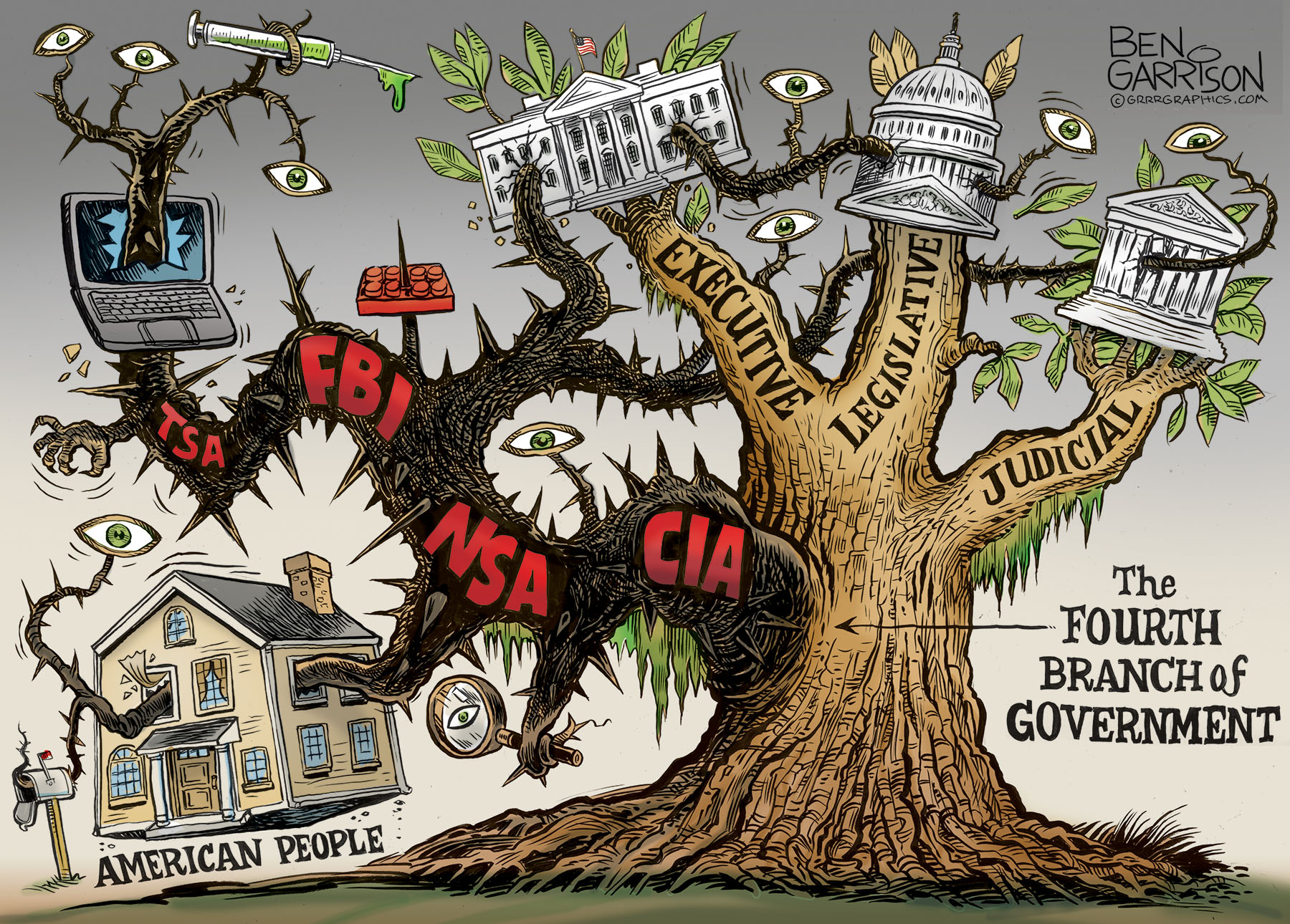 Three Branches Of Government Cartoon
