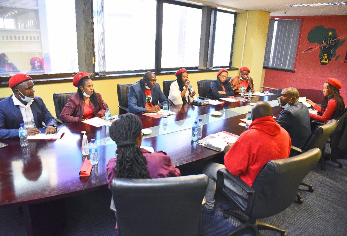 EFF South Africa delegation with EFF eSwatini at the EFF Headquarters ...