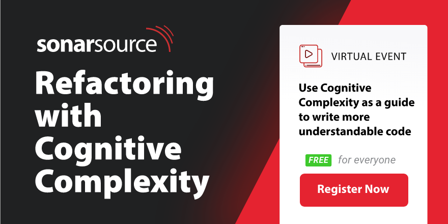 SonarSource on Twitter: "Have you registered for tomorrow’s webinar covering Cognitive ...