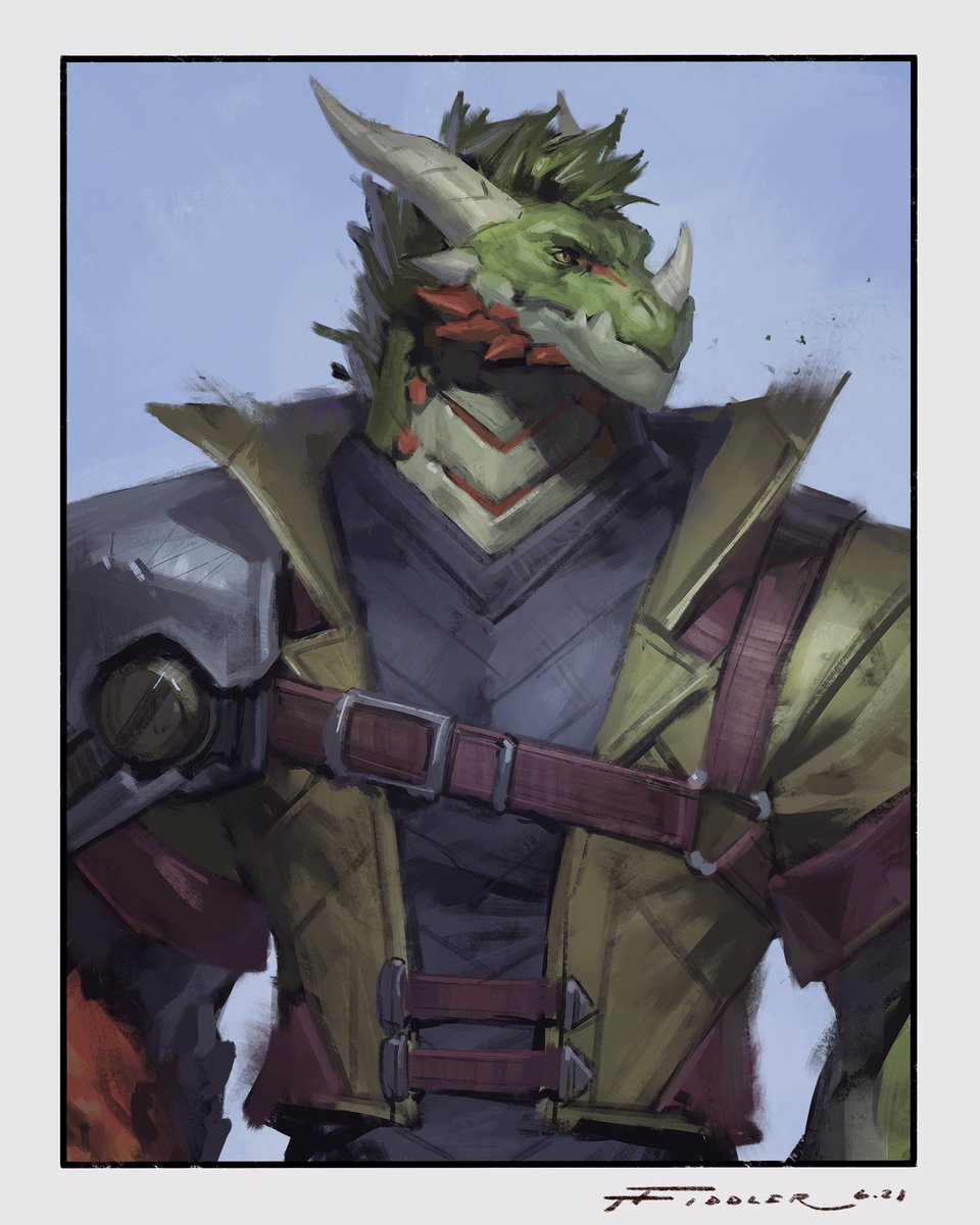 「Atlas! Awesome character design sketch for @kyberries 😉👍 #」Taran ...