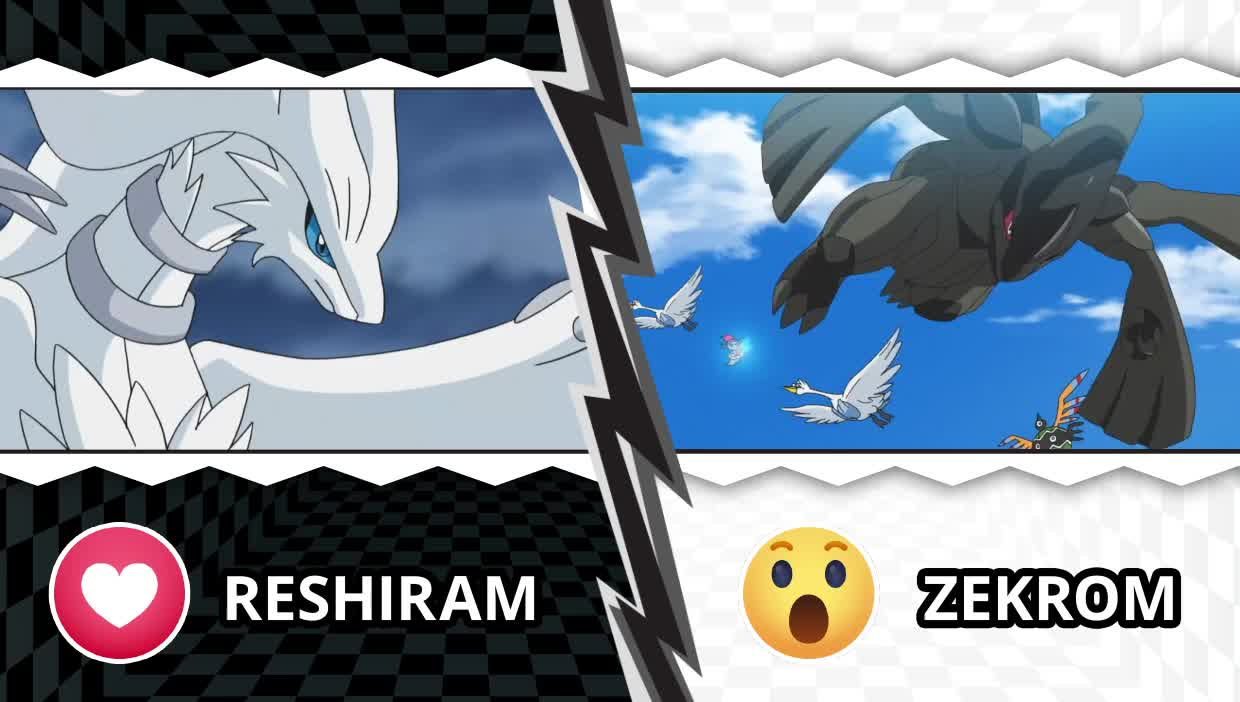 Pokemon Legendary Reshiram And Zekrom