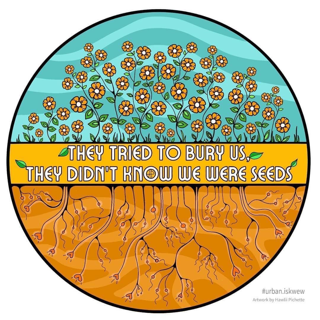 Pass The Feather on Twitter: "Love love this. Credit the artist bottom right: Hawlii Pichette ...