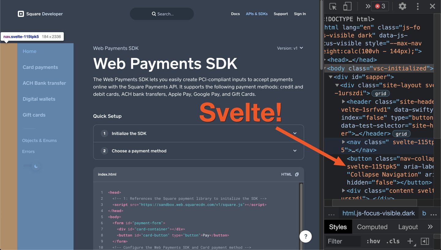 Svelte Society 🧡 on Twitter: "🔥 @Square, a >$100billion company, uses @Sveltejs. https://t.co ...