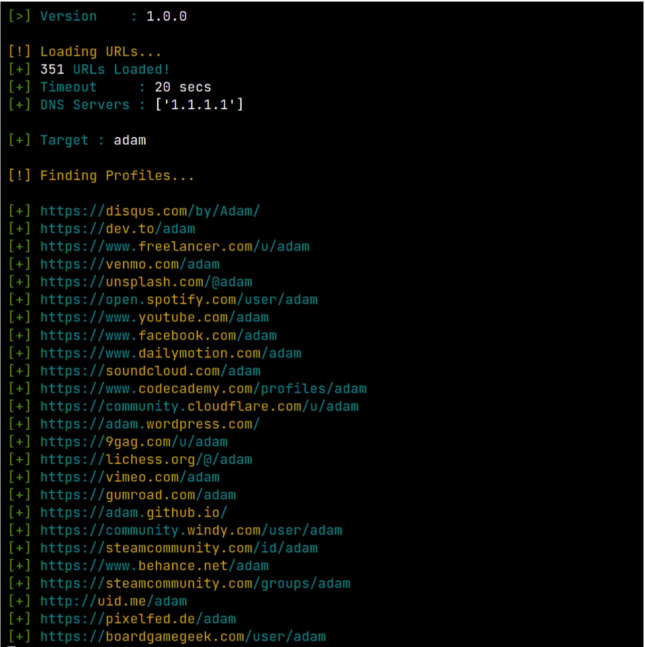 Ptrace Security GmbH on Twitter: "NExfil: OSINT tool written in python for finding profiles by ...