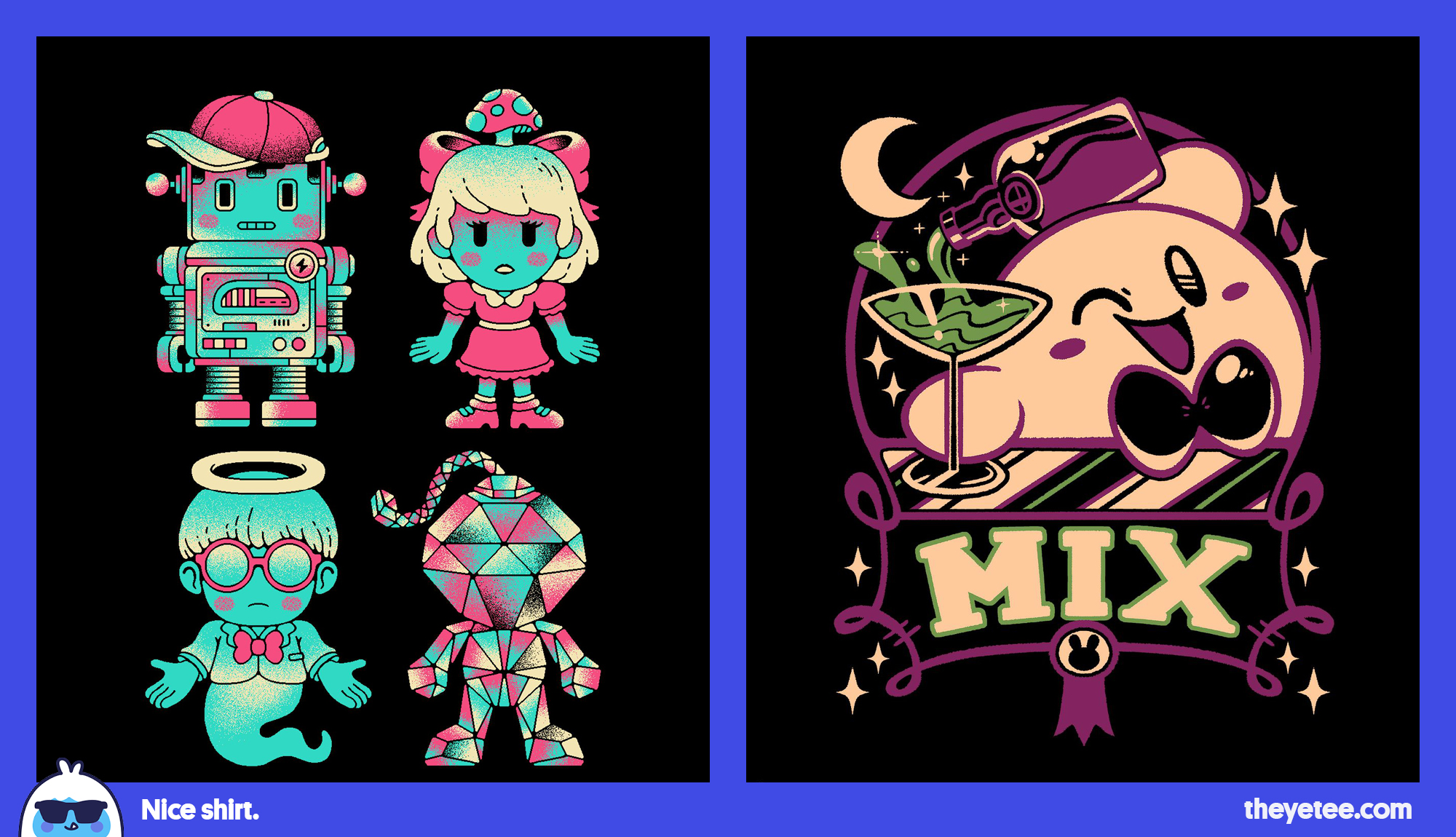 The Yetee 🌈 on Twitter: "NEW! We’ve got FEELING WEIRD designed by @Dreweyes and ROYALE designed ...