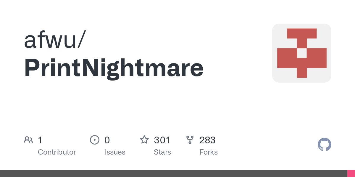 Ptrace Security GmbH on Twitter: "PrintNightmare (CVE-2021-1675): Remote code execution in ...