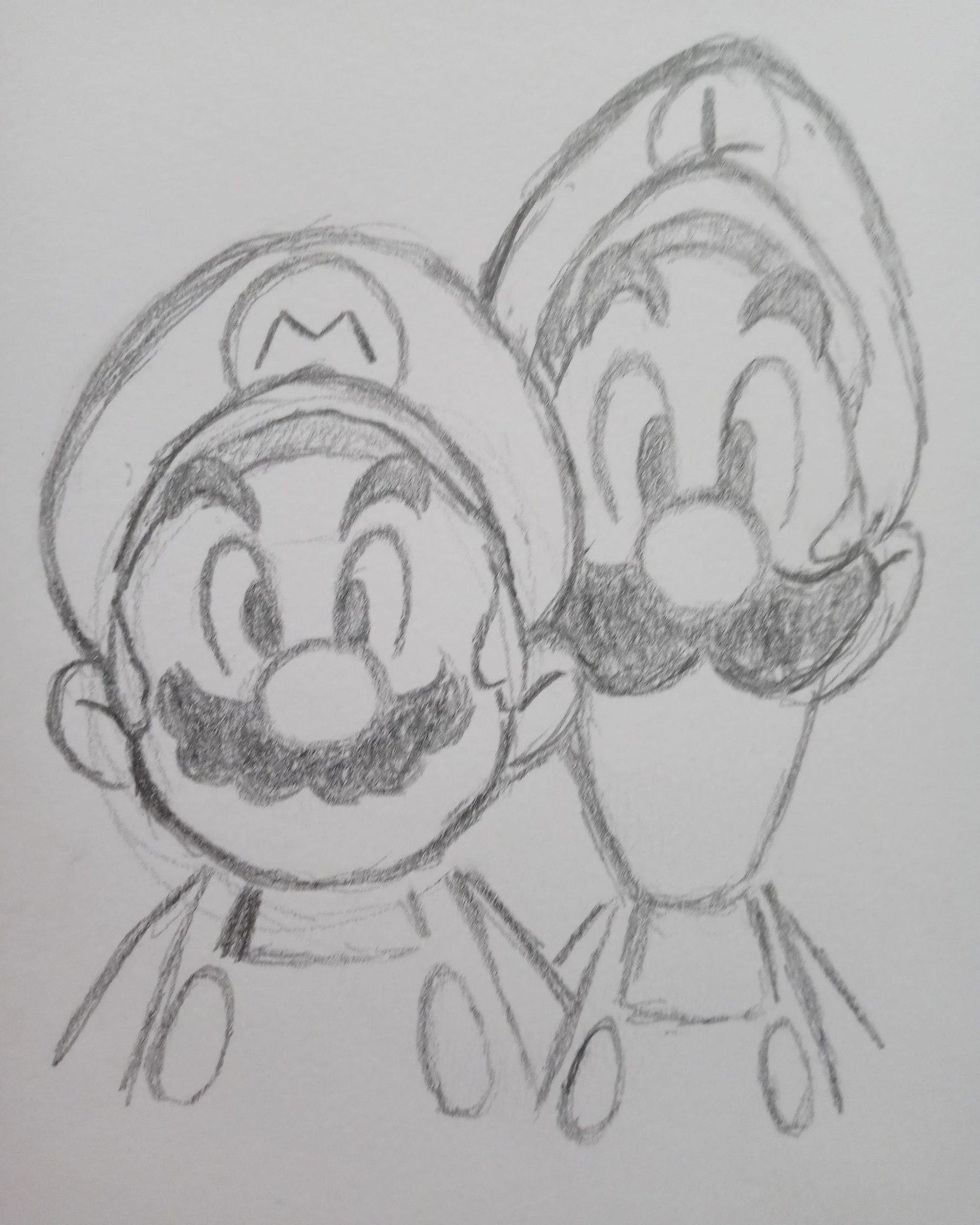 Nintendo Game Pencil Drawings