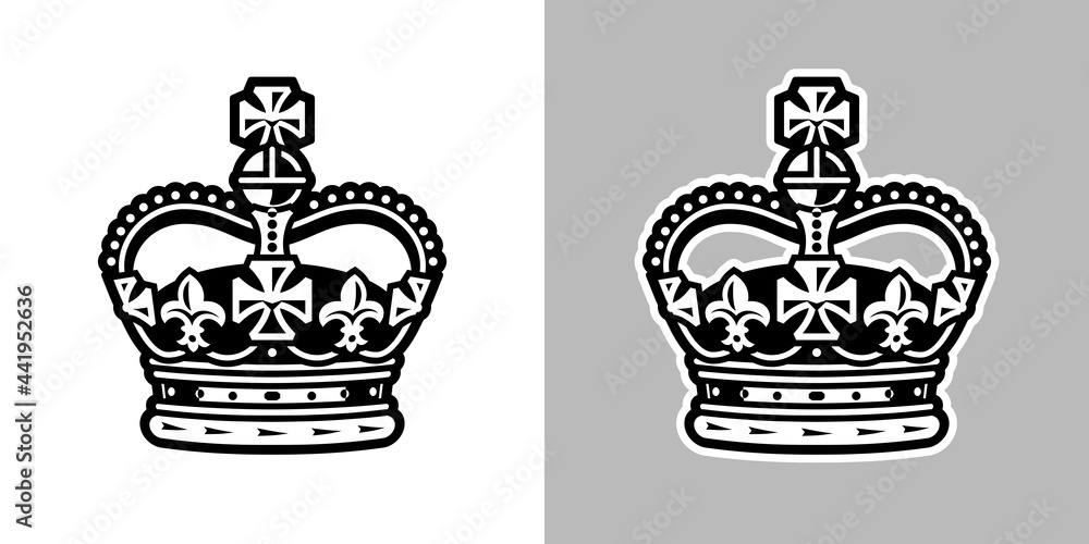 Queen Of England Crown Vector