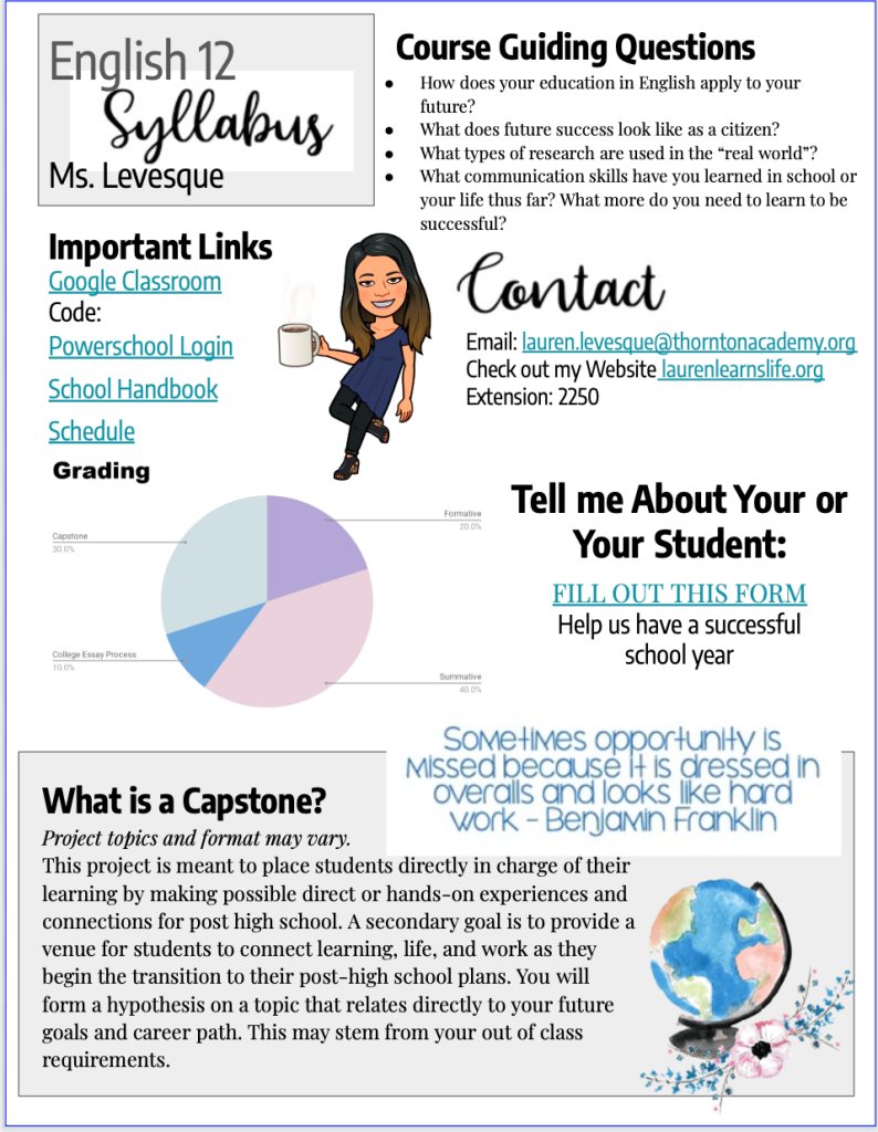 High School Language Arts Syllabus
