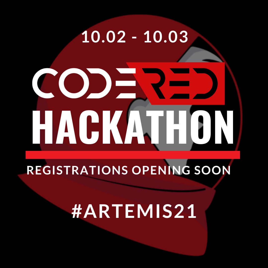 Code Red on Twitter: "It’s OFFICIAL! CodeRED hackathon is back!🥳 This year’s theme: #ARTEMIS21 ...