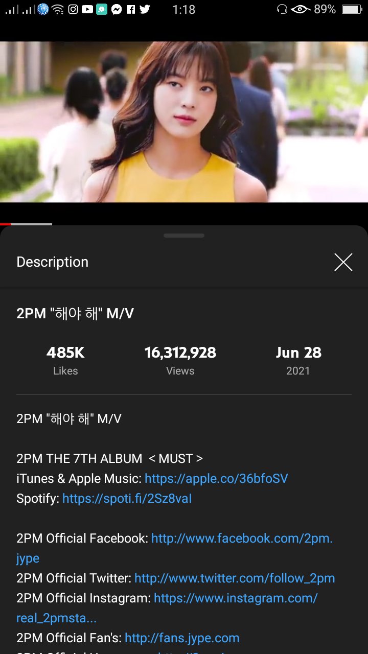 taecme lintaec on Twitter: "Is it back? Is it back now?? 😭 #해야해 Official MV now has 16,312,928 ...