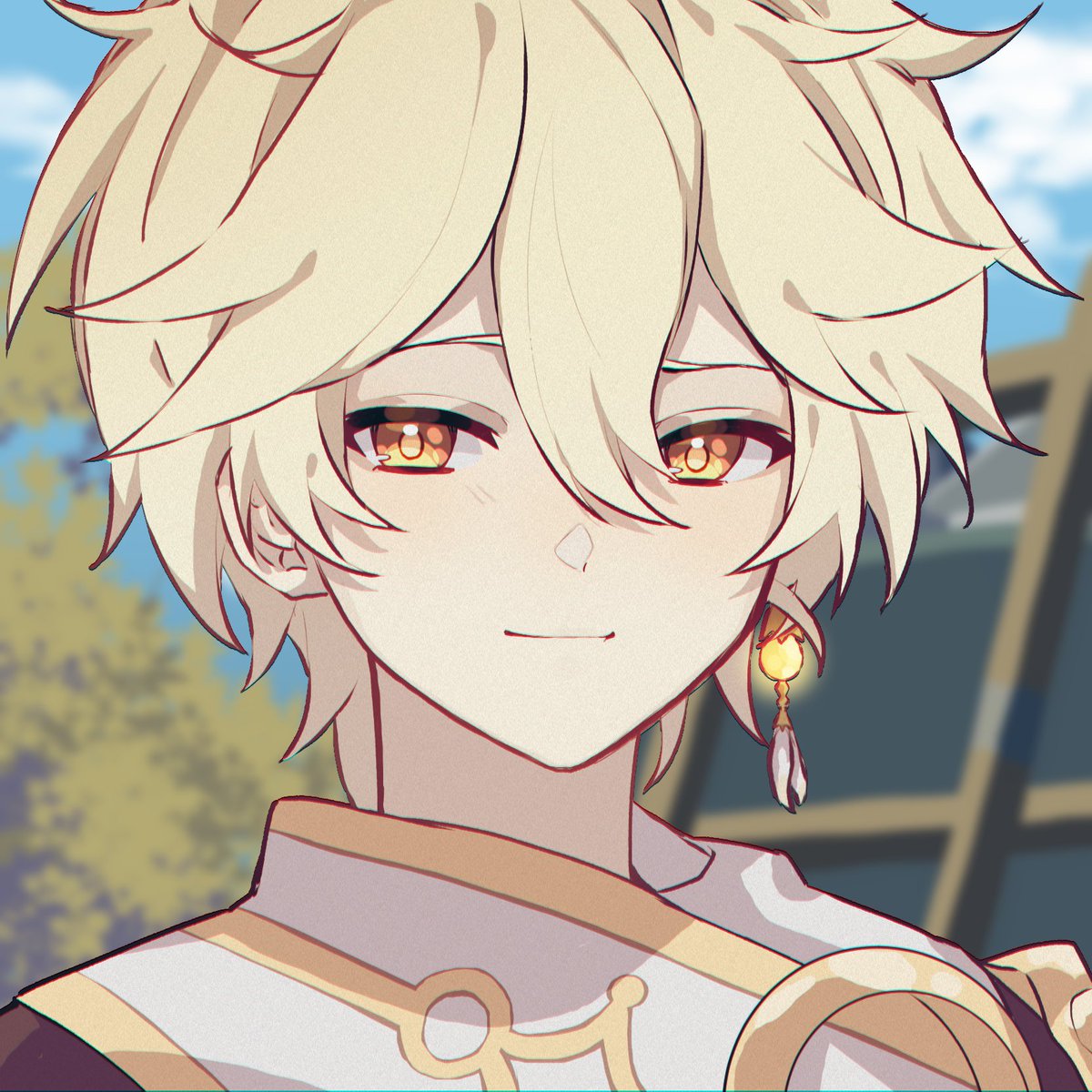 空(原神) 「smug aether... 」|XU - in my death era working on commissionsのイラスト