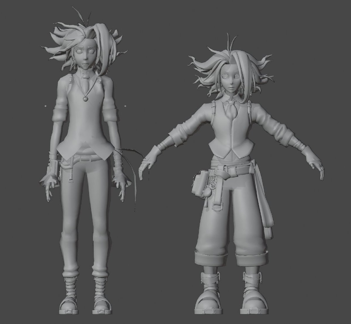 Old model and new model #b3d #b3d Eris snail @erisdraw3d