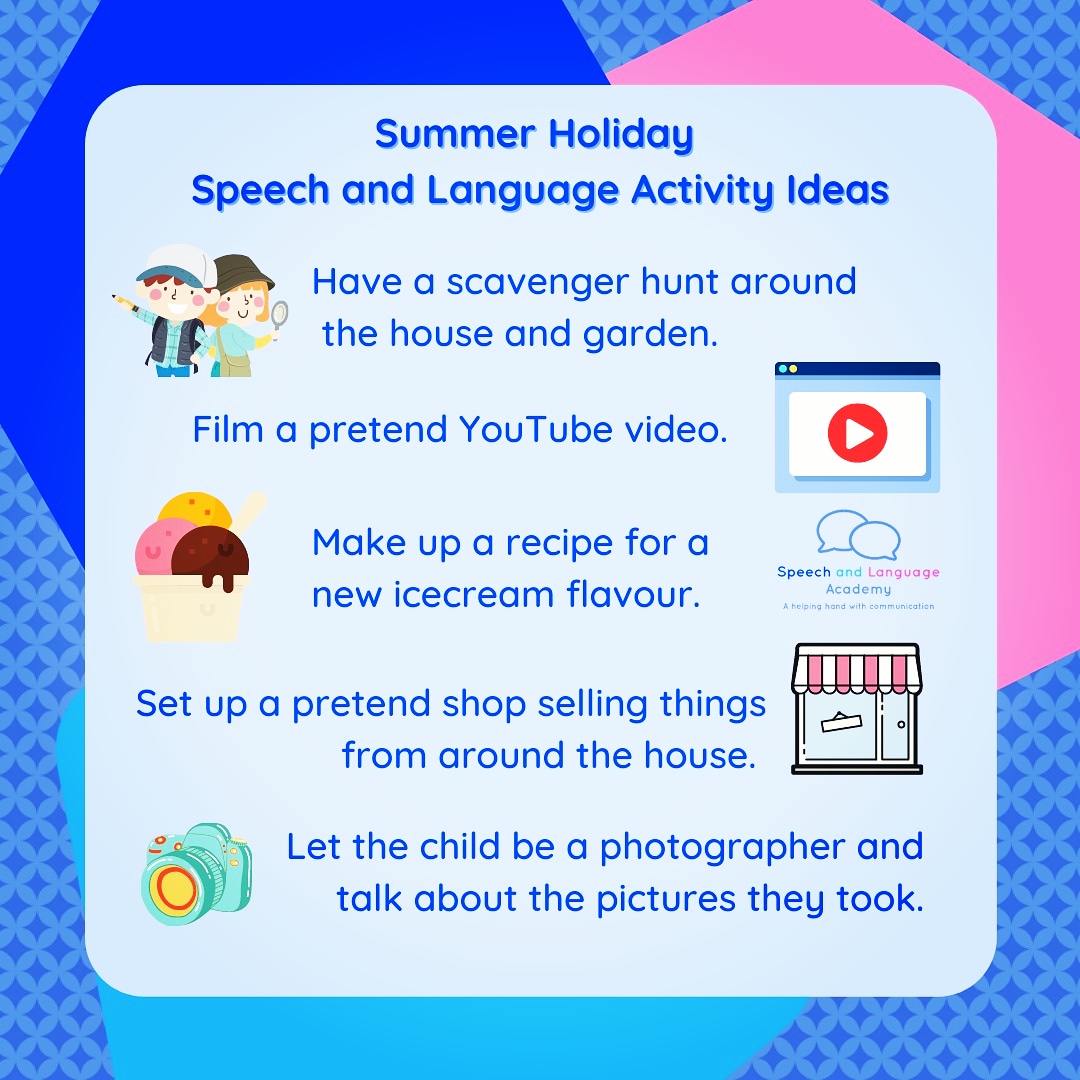 Speech and Language Academy on Twitter: "🍨🍨 Summer Holidays are only a ...