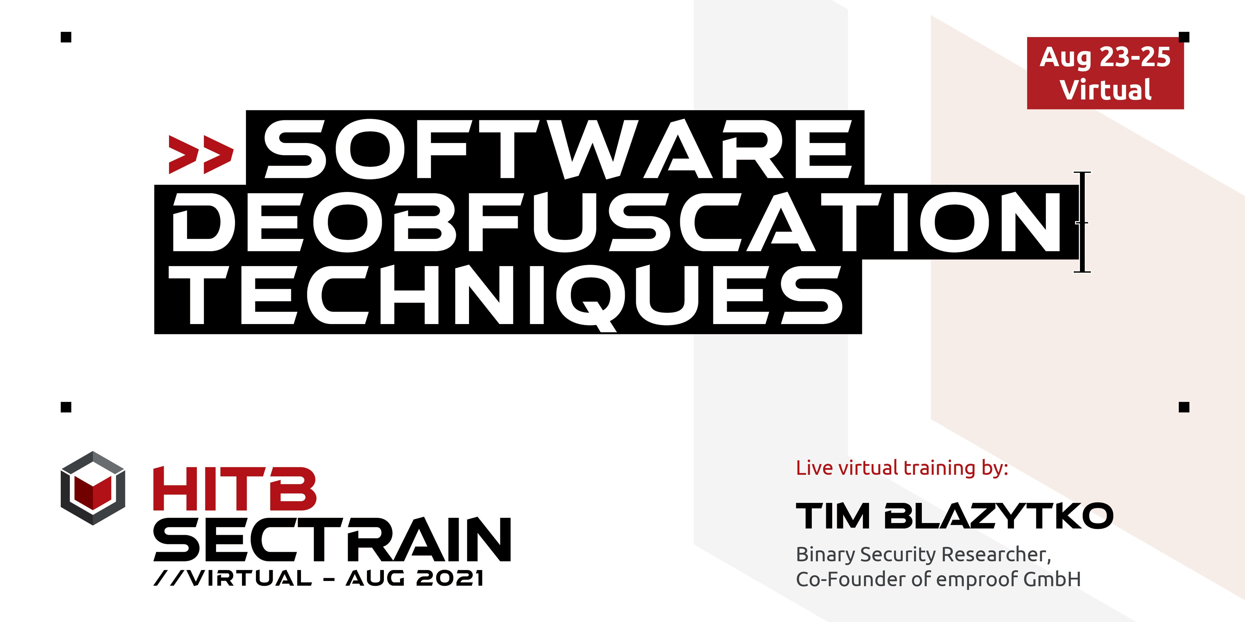 HITB GSEC on Twitter: "RT @hitbsectrain: This virtual training teaches you how to break modern ...