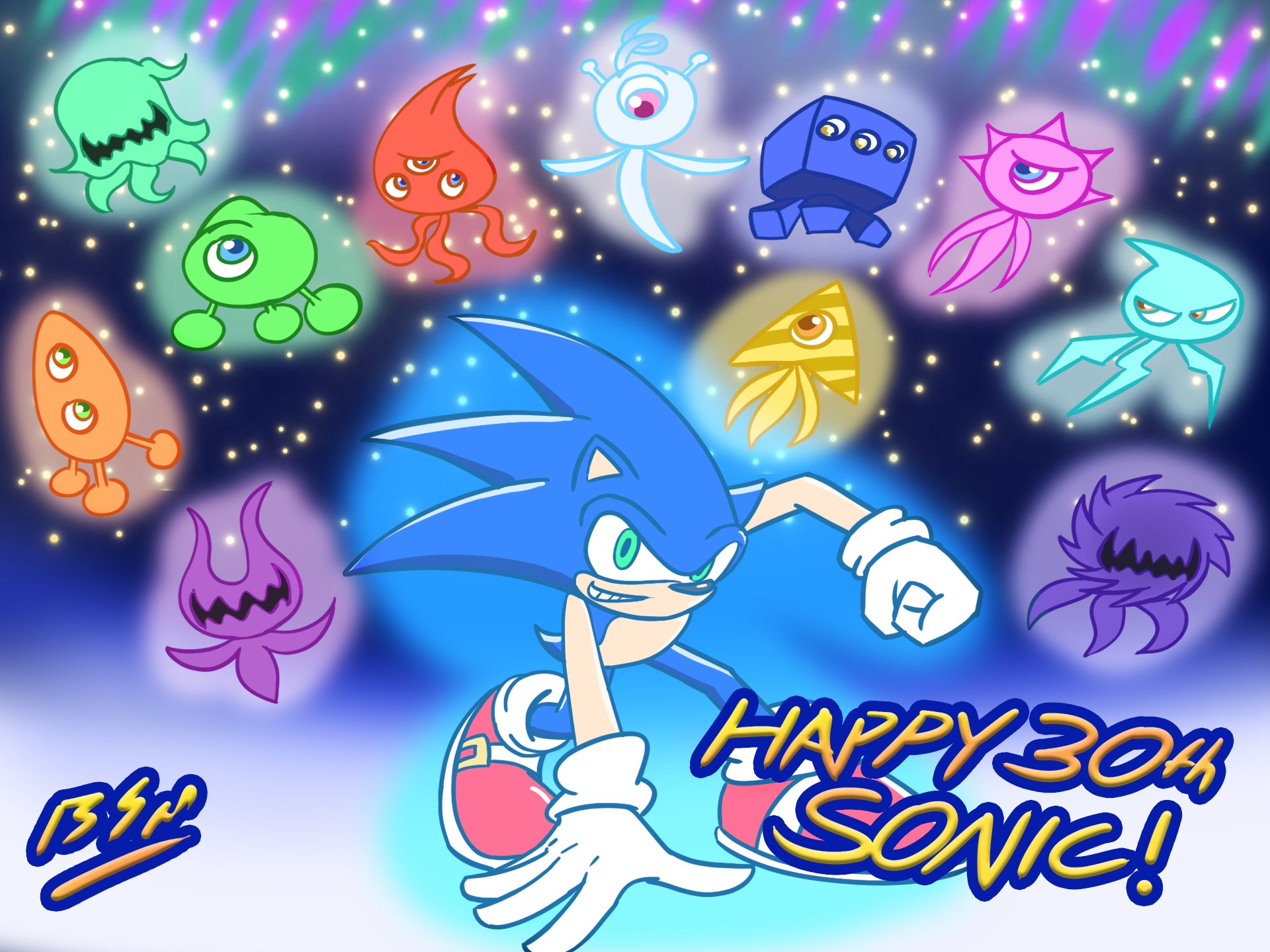 Sonic Colors Wisp Wallpaper