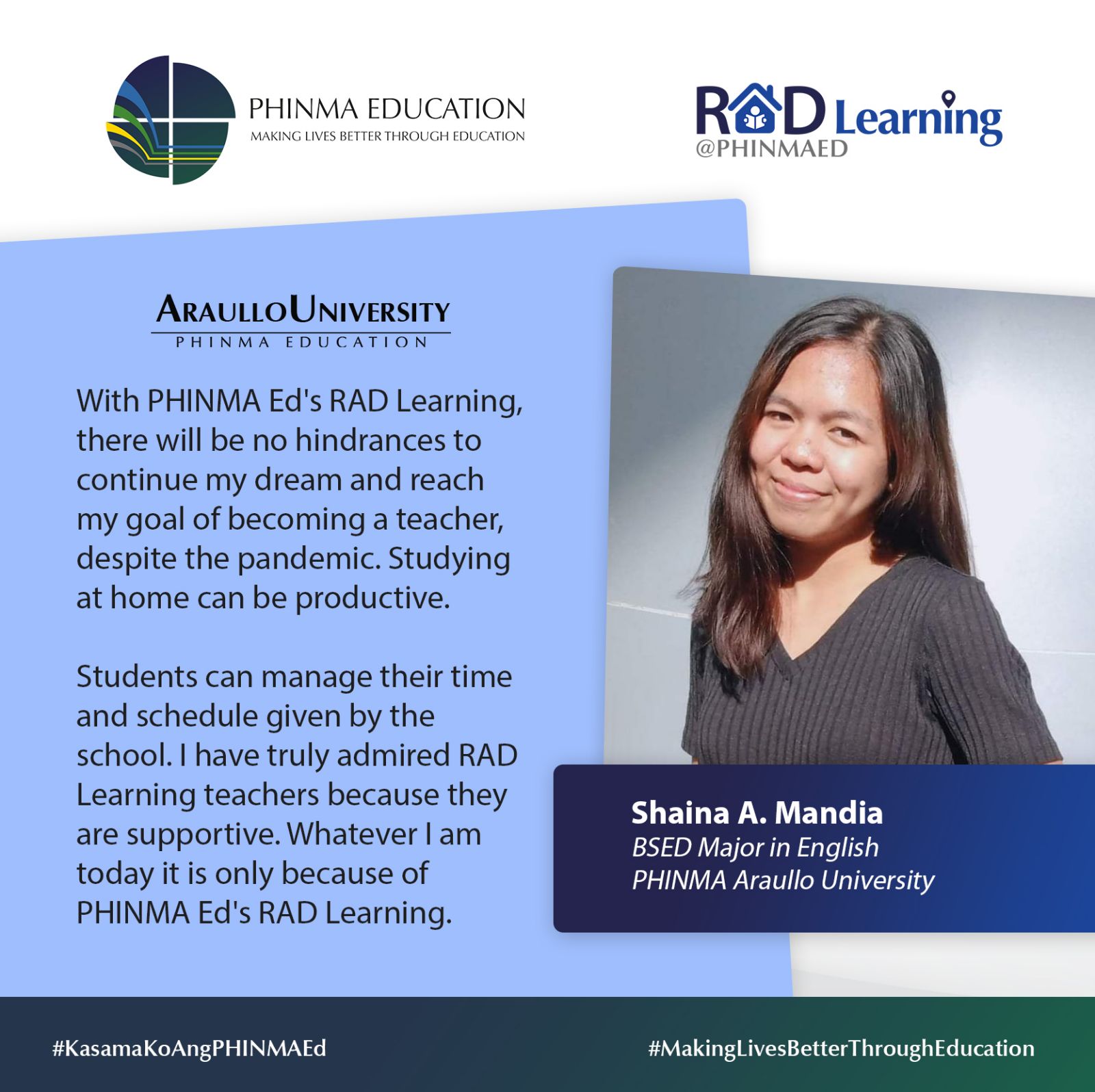 Araullo University Logo PHINMA Education Network