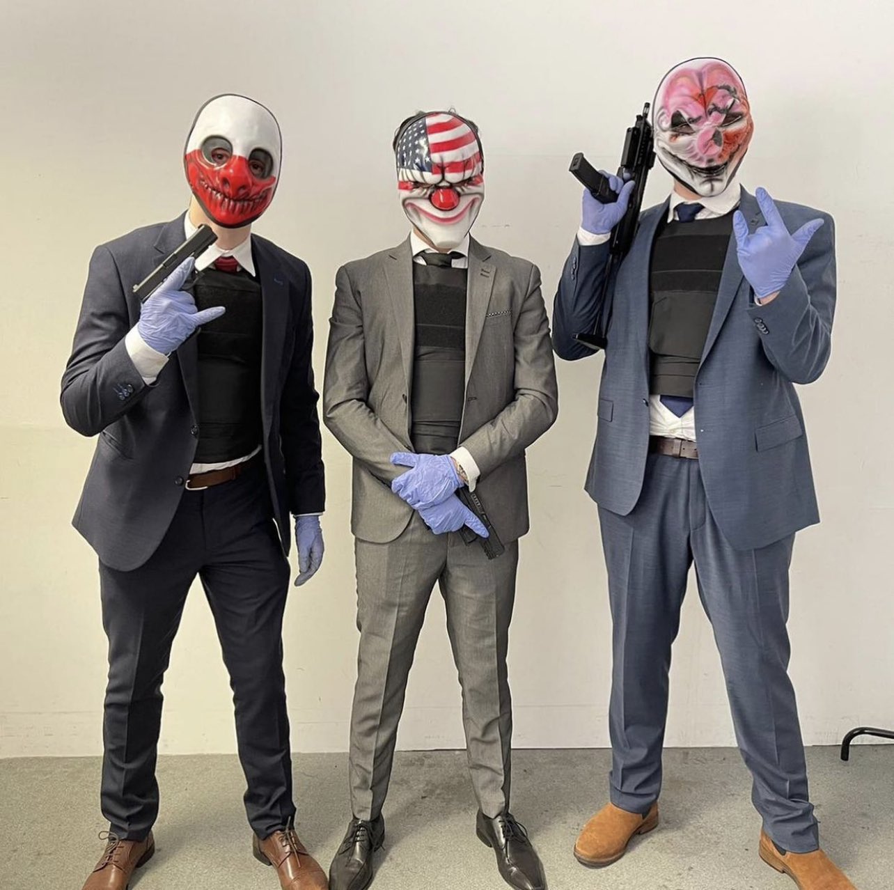 Payday 2 Cosplay Chains Halloween Hot Scary Clown Payday 2 Mask