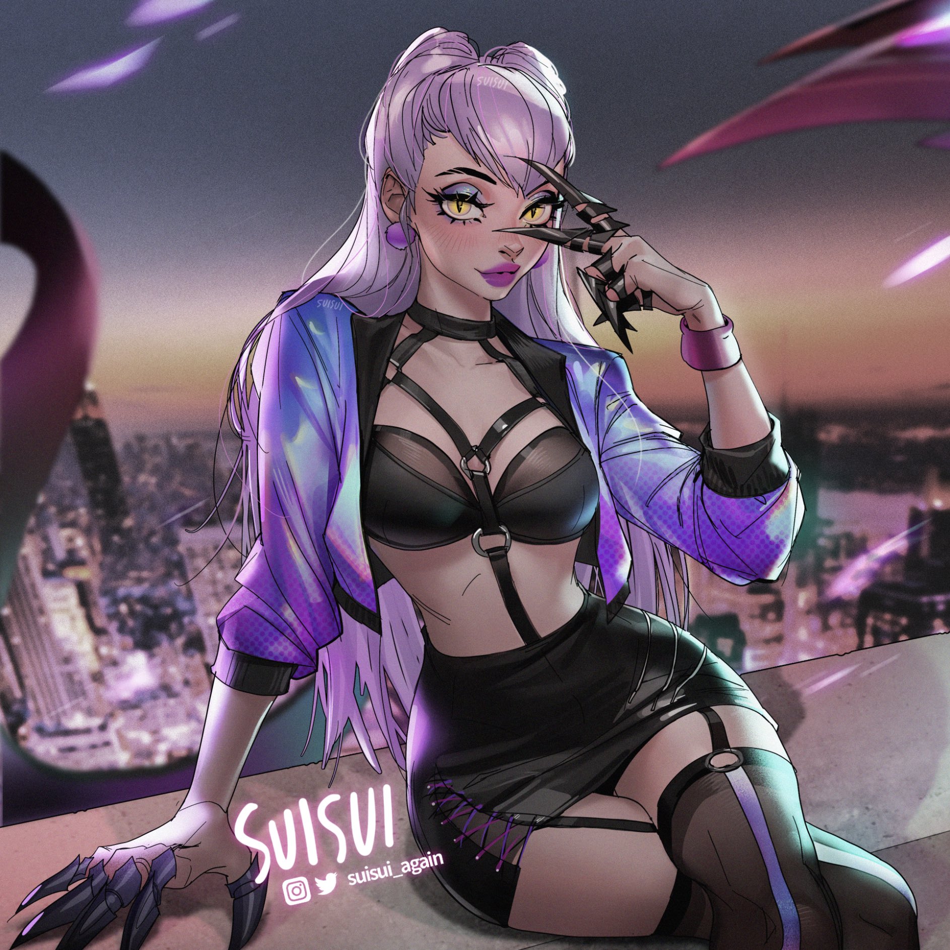 Ant 🏳️‍🌈 on Twitter: "RT @SUISUI_again: Evelynn💜 #Leagueoflegends #procreate https://t.co ...
