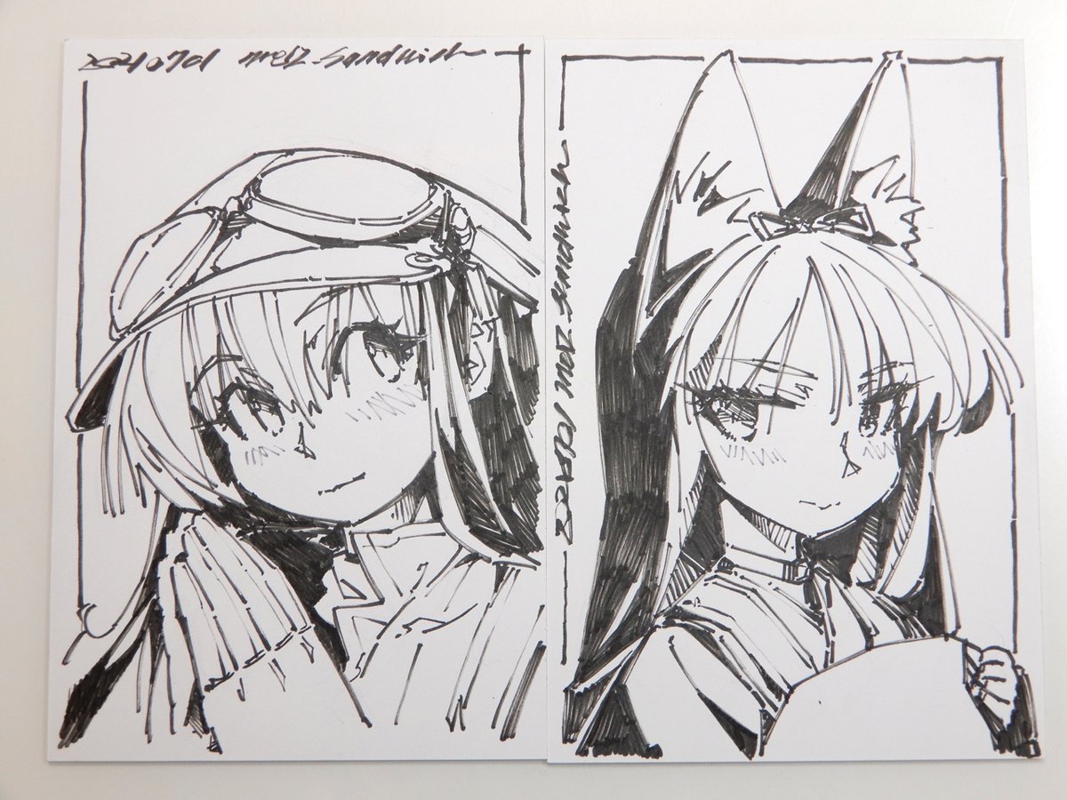 「デジカメ撮影版。後で塗ろう。 」meiz：BOOTHで原画・素材等販売の漫画