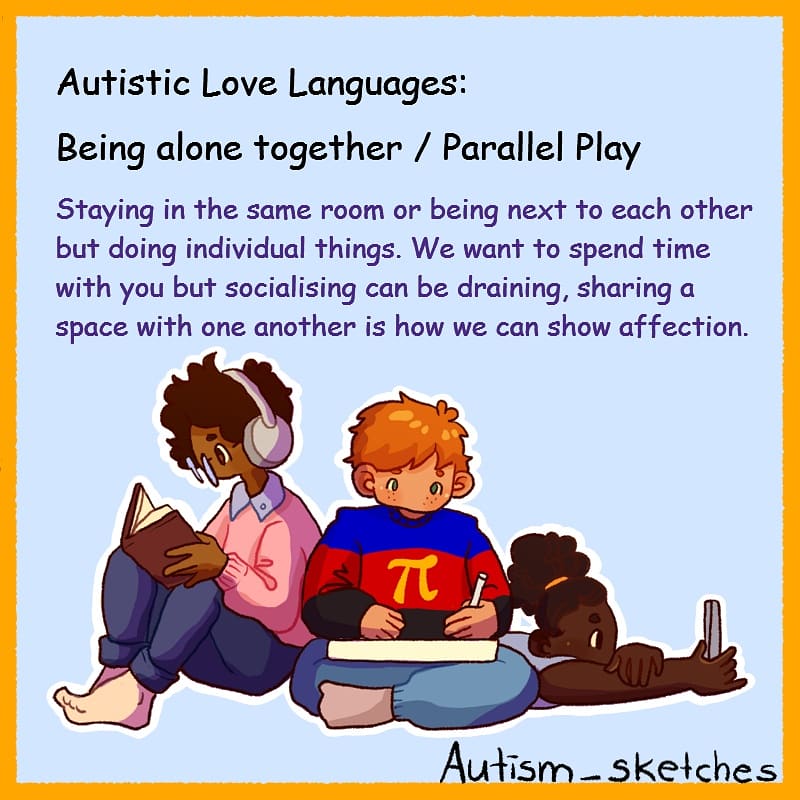 Autism_Sketches on Twitter: "Autistic Love Languages: 3 different ways ...