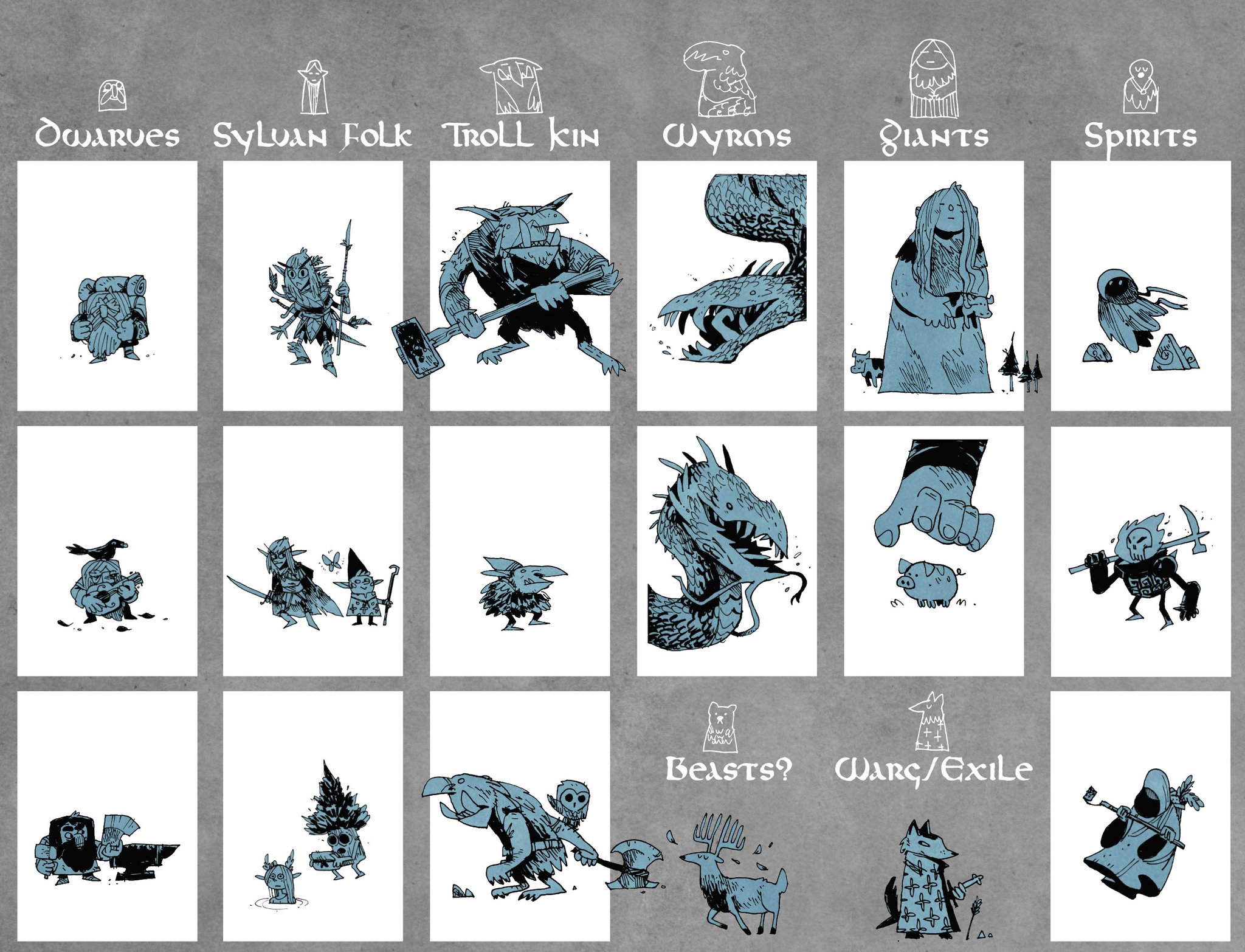 Kyle Ferrin 🤎🖤 on Twitter: "15. My very first doodles were of a setting inspired by Paul Bonner ...