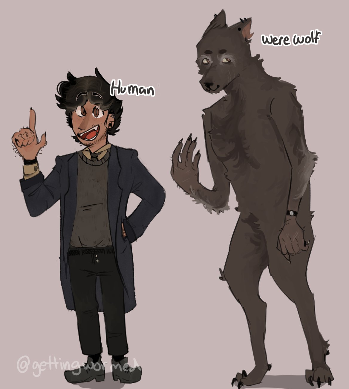 Human Werewolf Art