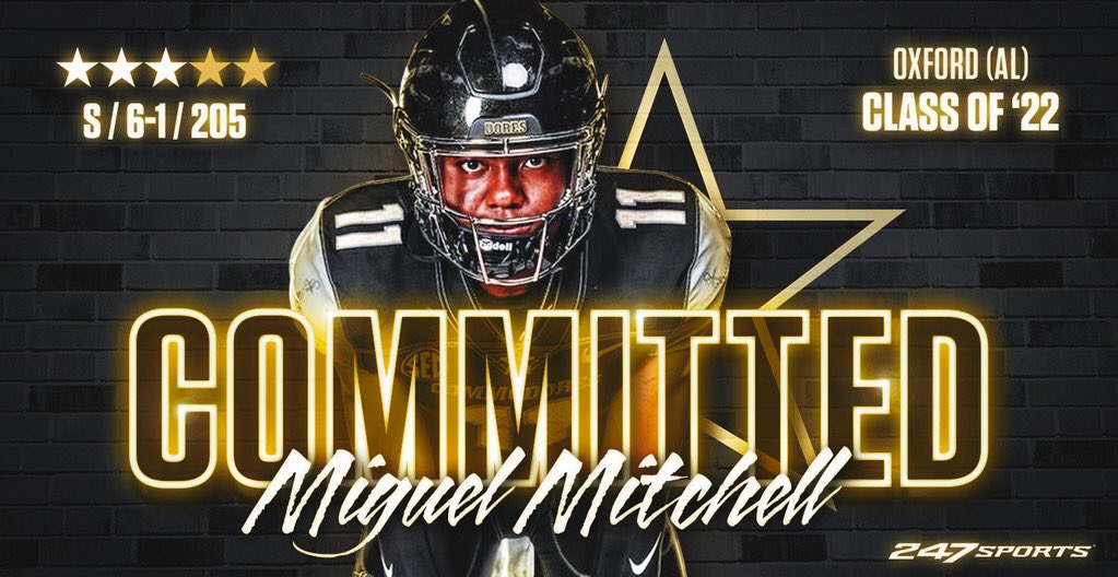 2022 3* S Miguel Mitchell commits to Vanderbilt : r/CFB