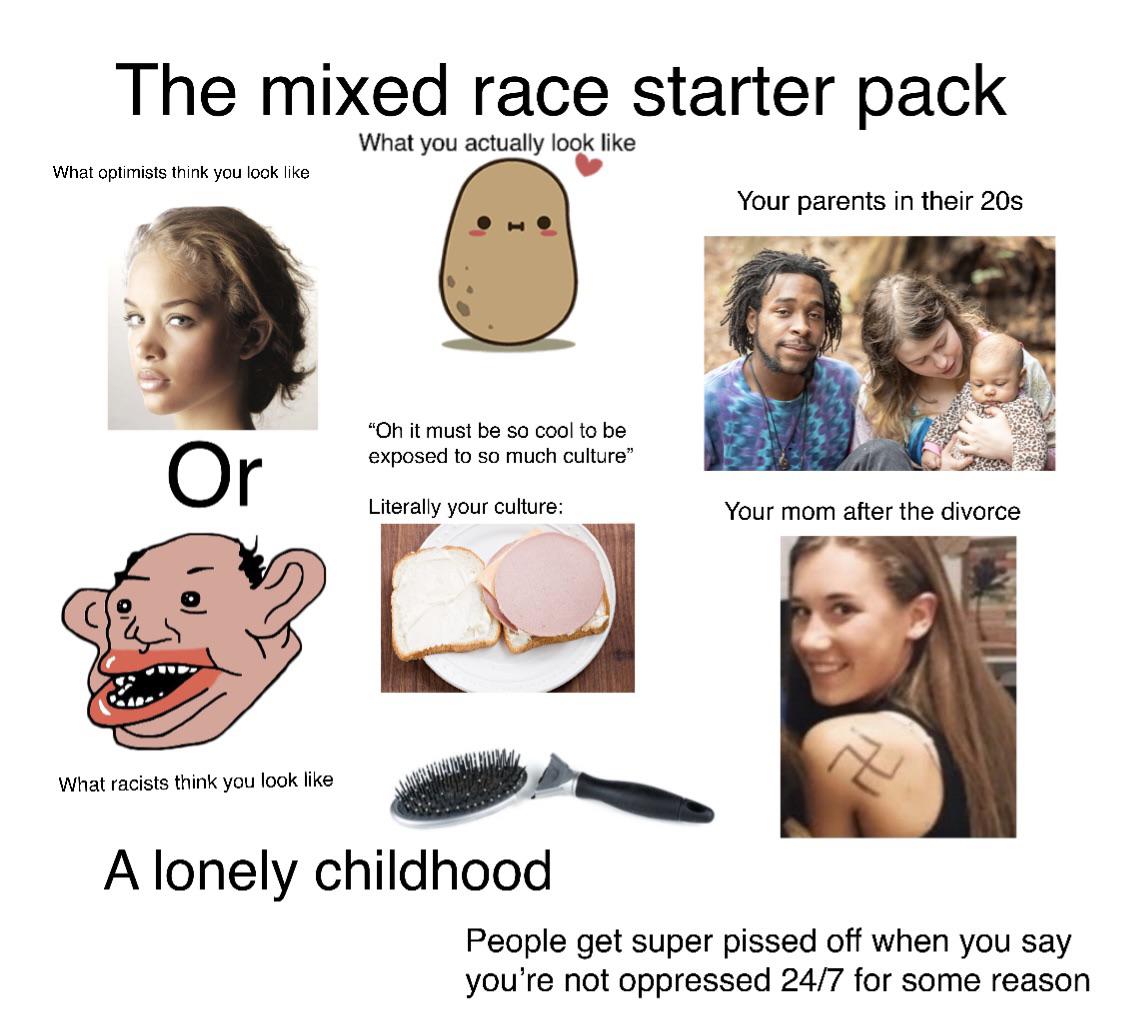 Mix Race Memes Mixed Race Couple? CRINGE! Peely Meme Generator
