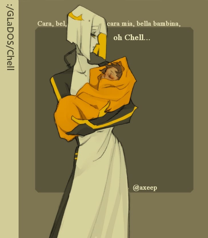 Portal 2 Chell And Glados