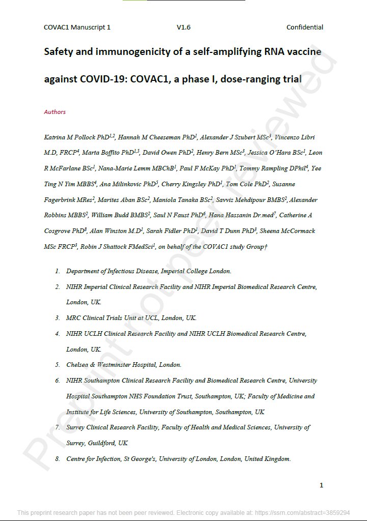 Medical Science and Technology #earlytreatments on Twitter: "Safety and Immunogenicity of a Self ...