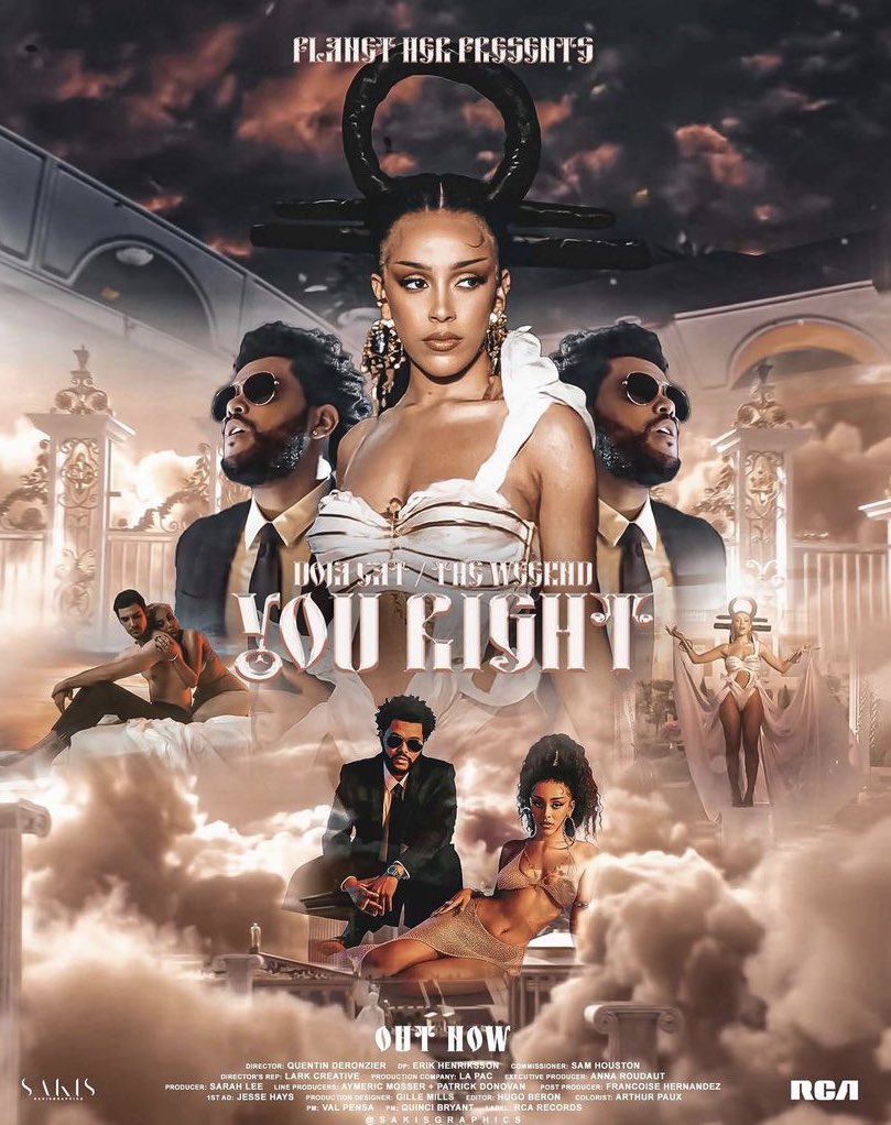 The Weeknd Access on Twitter: ".@DojaCat & @theweeknd's 'You Right' official video has surpassed ...