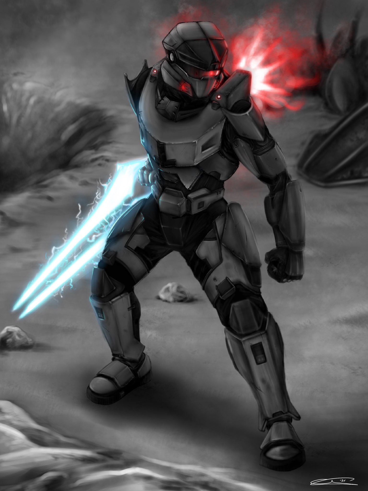 Halo Spartan Armor Drawings