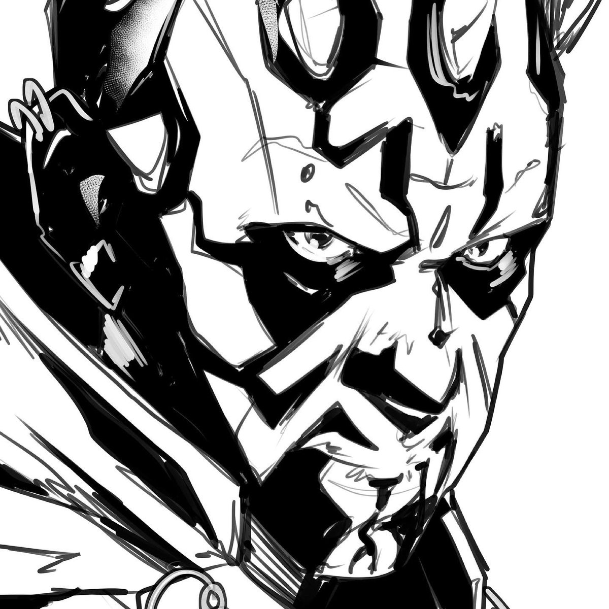 Darth Maul Line Art