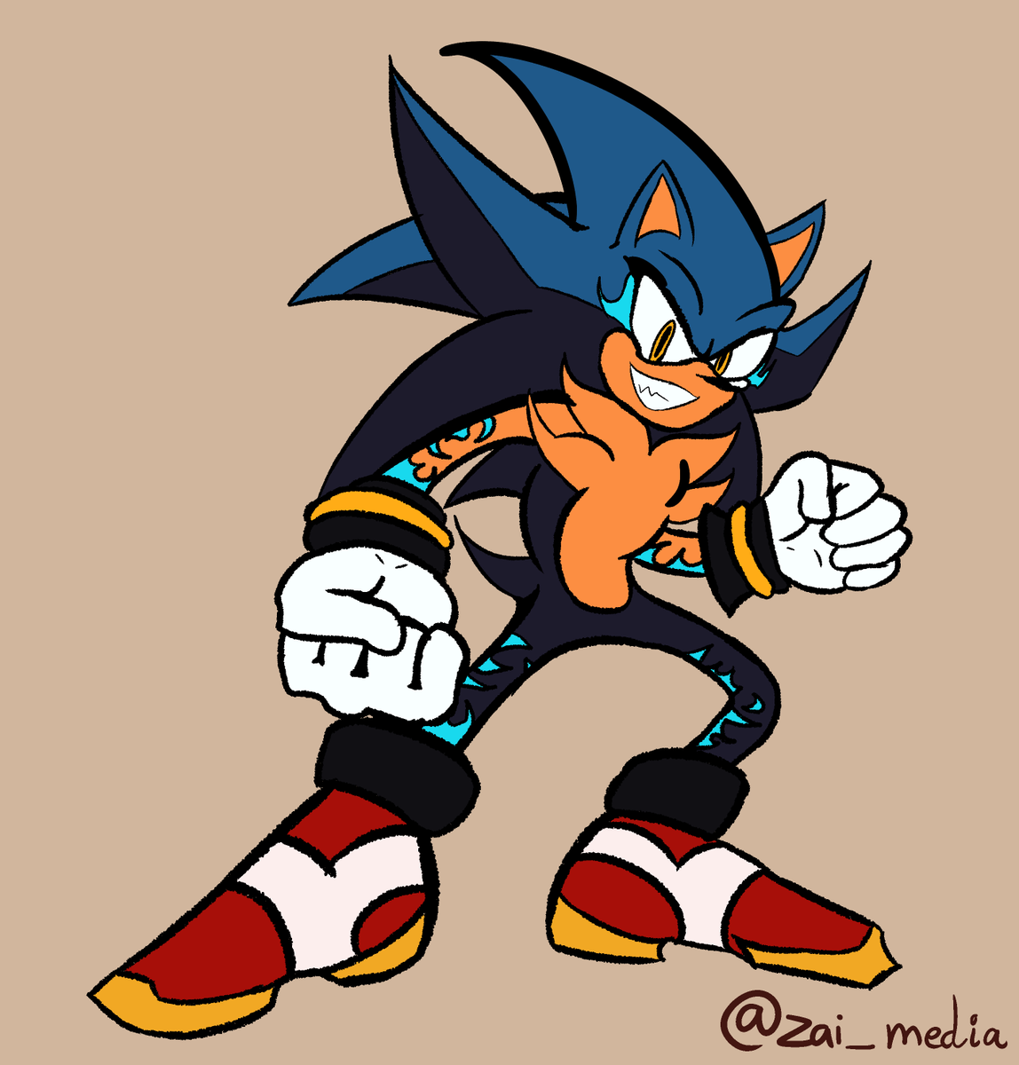 Sonic And Shadow Fusion Shadic