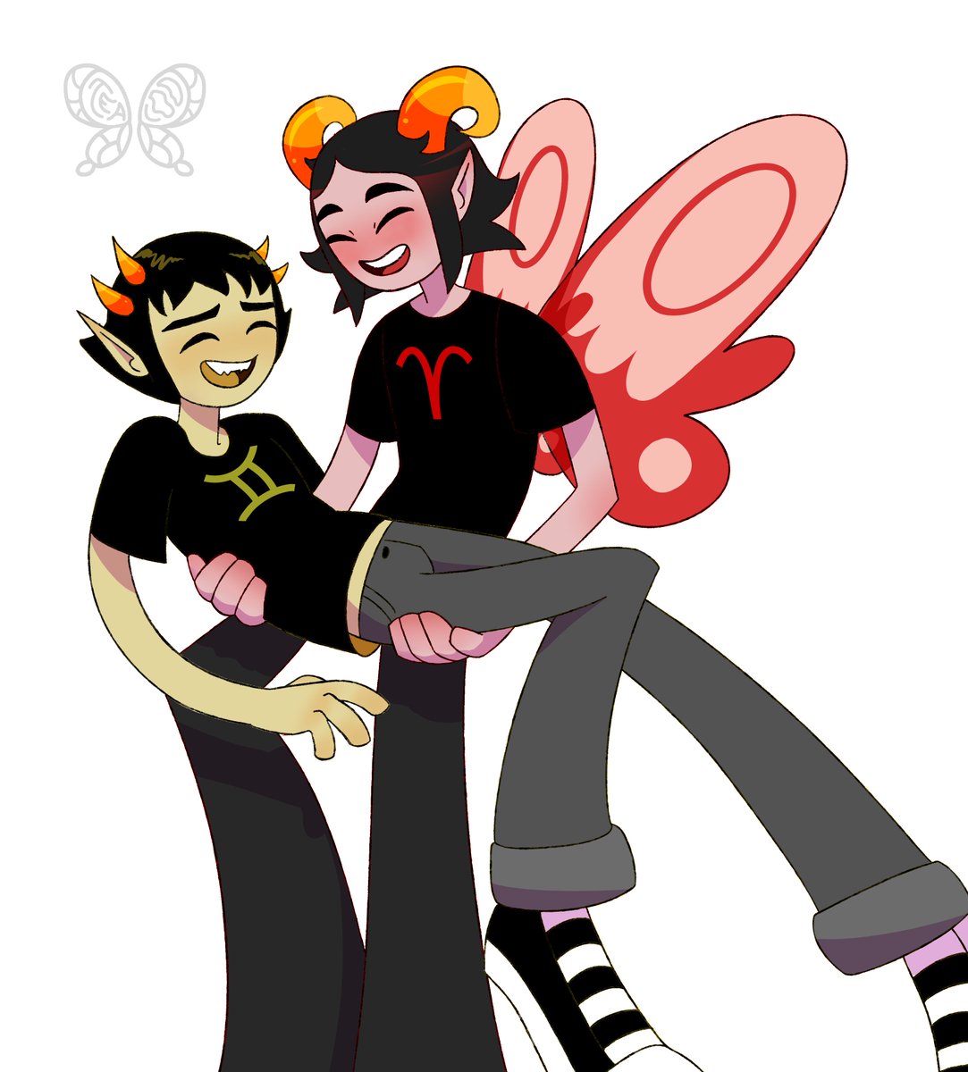 Sollux X Aradia Kiss