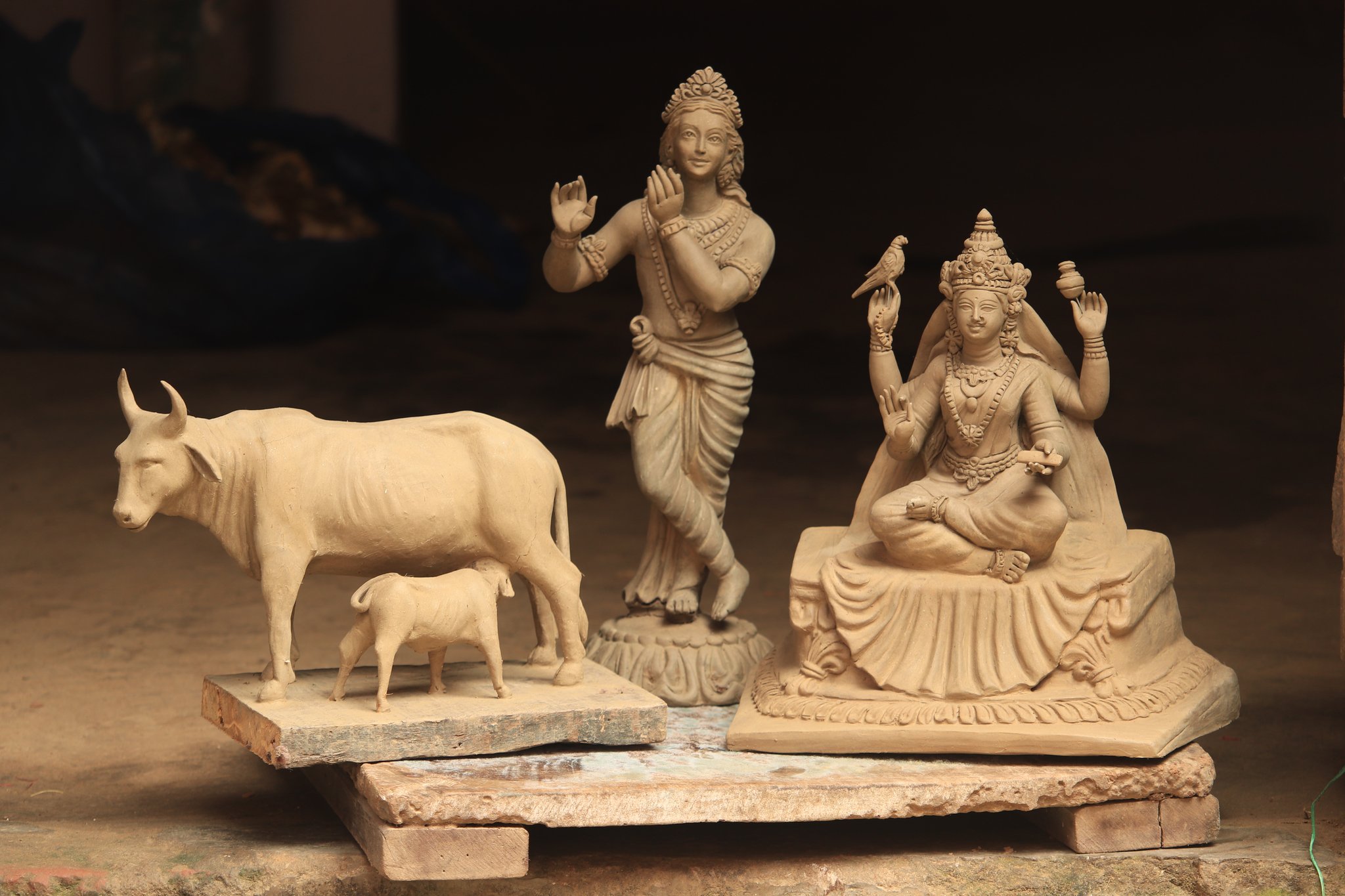 Indian Clay Art Sculptures