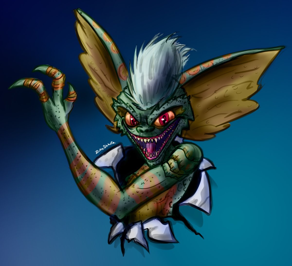 Evil Gremlins Drawing