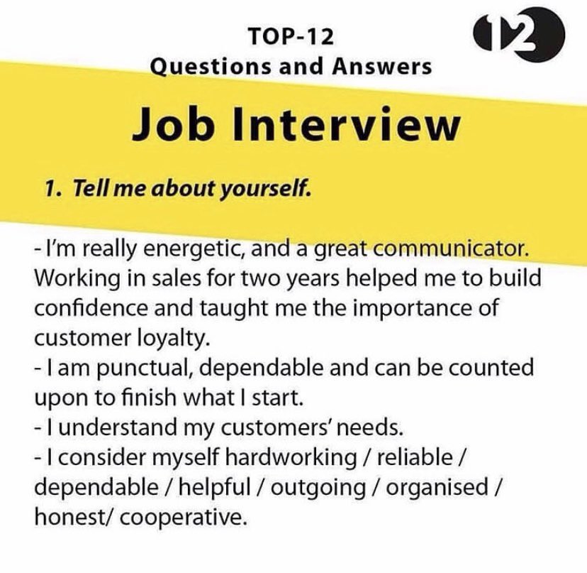 Job Interview Questions Template