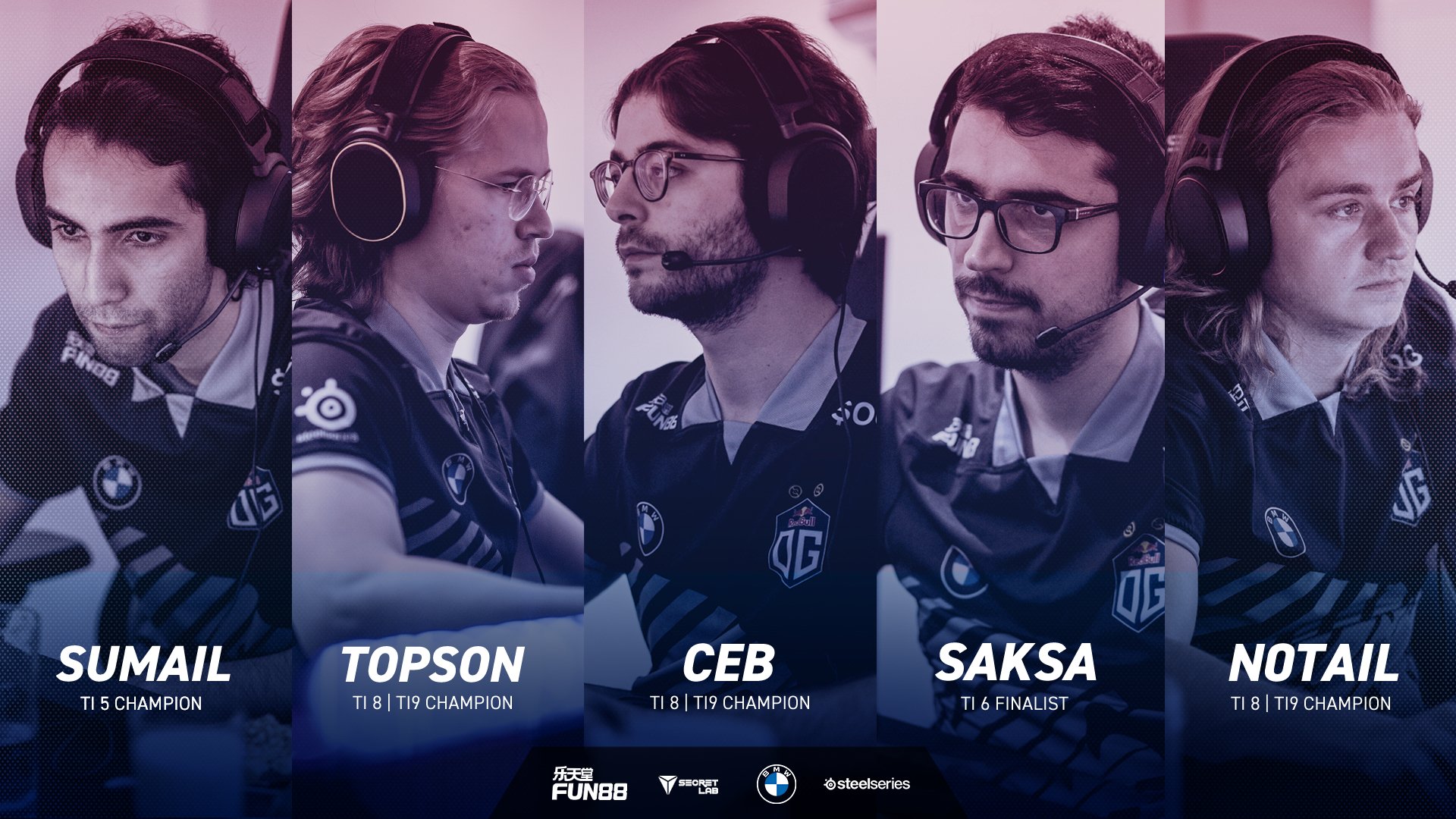 OG on Twitter: "All beyond accomplished Dota players. Yet in two days, they will all have to ...